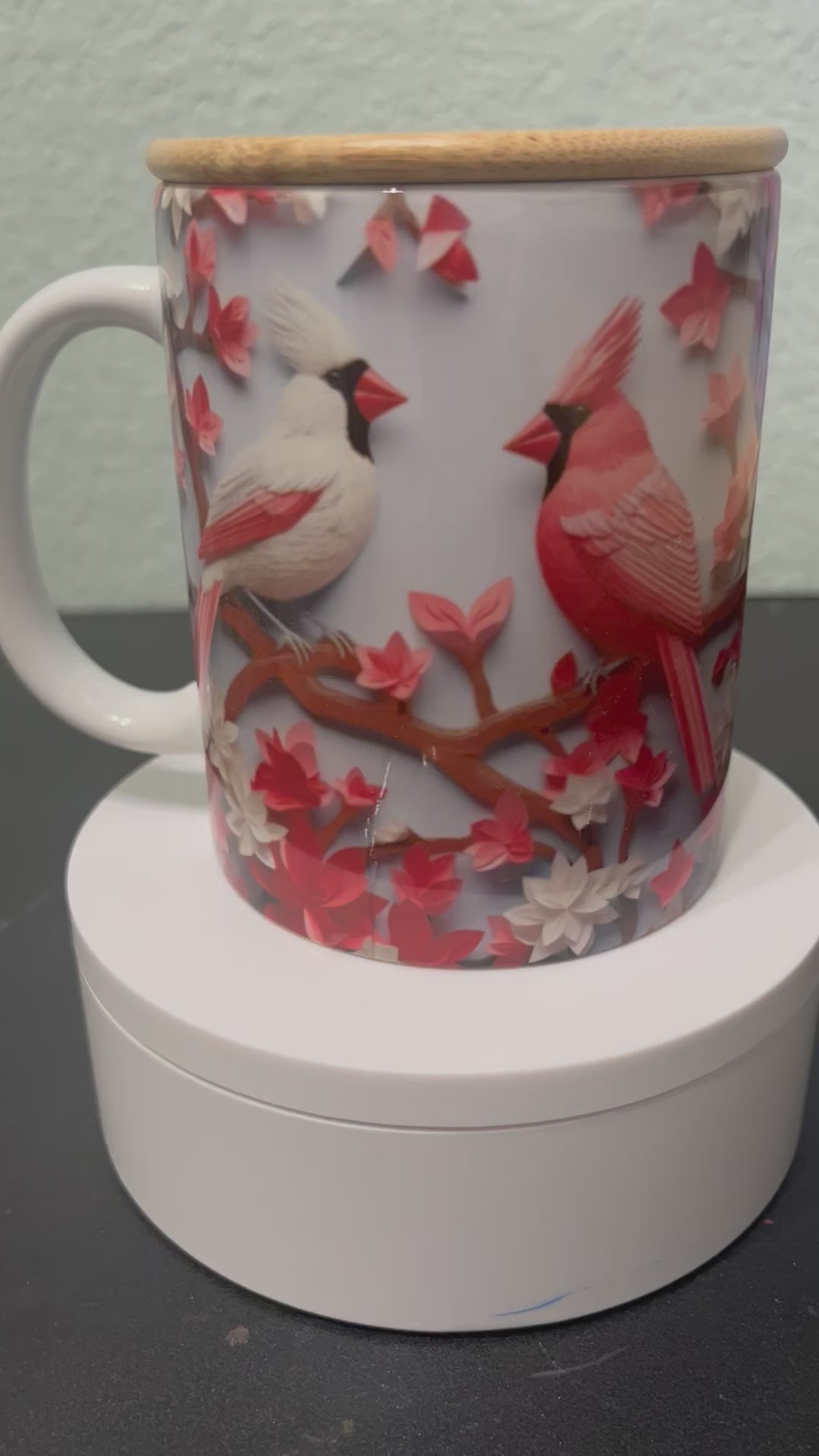 Cardinal Coffee Cup – Handcrafted By Rhonda